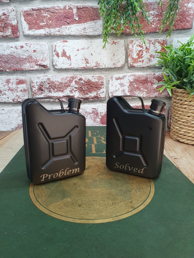 5oz Jerry Can Hip Flask - 4 Colours Available - Engraved With Name or ...