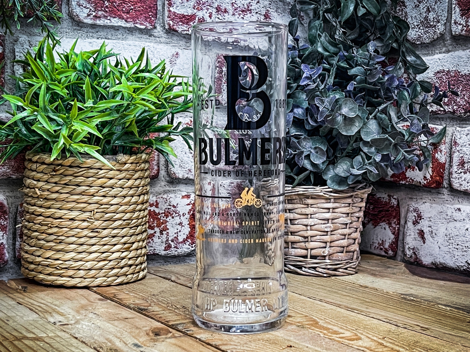 Engraved Bulmers Pint Glass. Personalised With Your Message. - Etsy