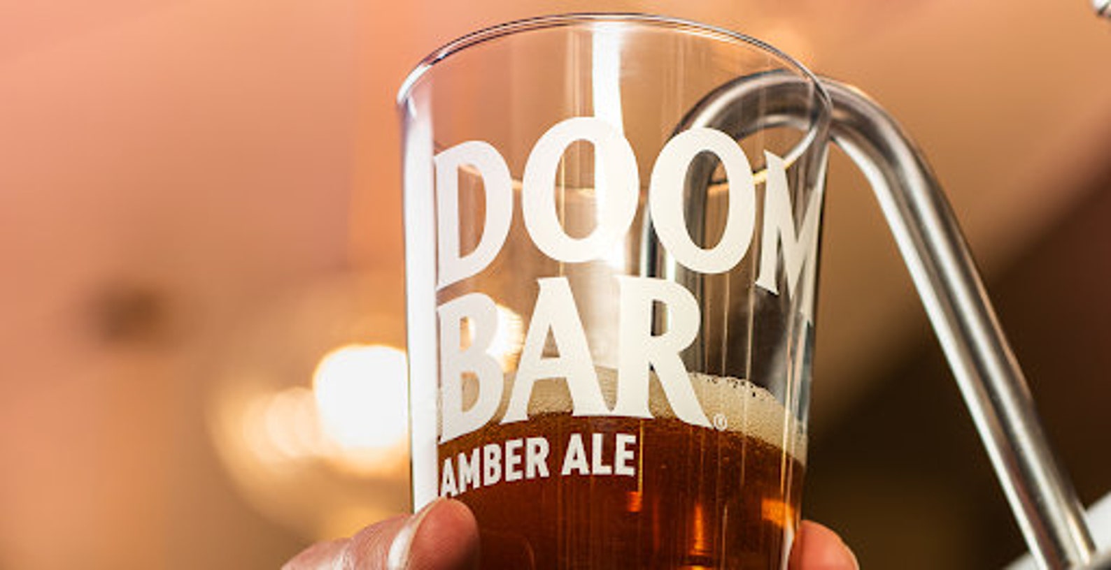 Engraved Doom Bar Pint Glass. Personalised With Your Message. | Etsy