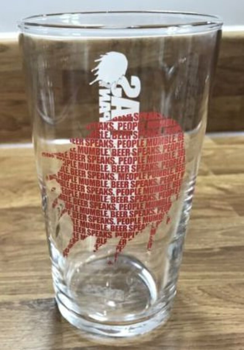 Engraved Lagunitas Pint Glass. Personalised With Your Message. Great ...