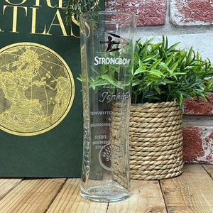 Engraved Strongbow Pint Glass. Personalised With Your Message. Great ...