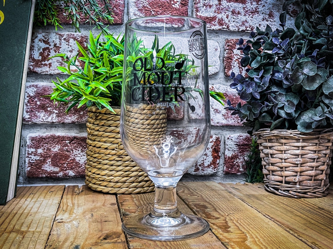 Engraved Old Mout Cider Pint Glass. Personalised With Your Message ...