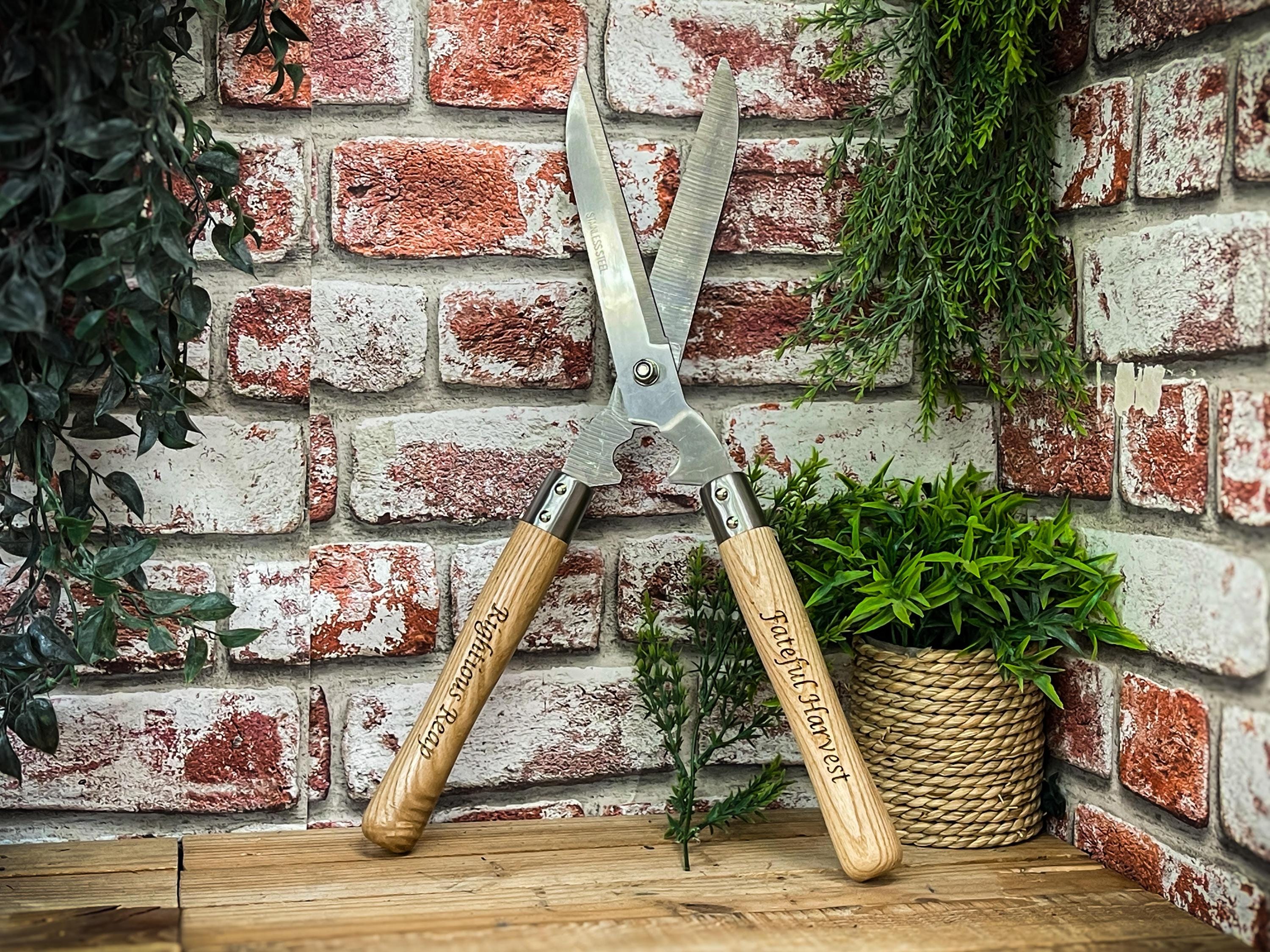 Professional Gardening Garden Shears PERSONALISED ENGRAVING High Quality Expert Range for Mum Dad Nan Grandad. Handyman Etsy UK