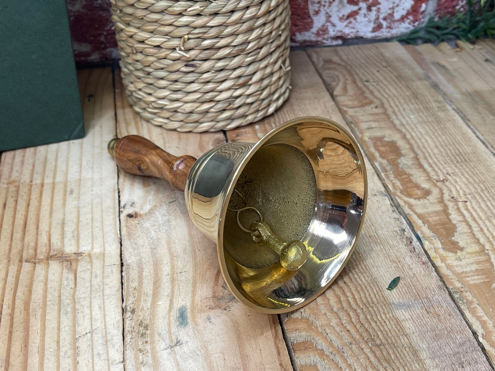 Personalised Brass Hand Bell. Engraved With Your Message - Etsy UK