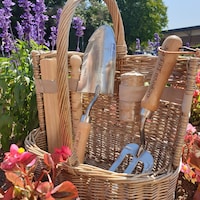 Gold Plated Garden Set Trowel Fork Gardening Tools Owl Organic Cotton ...