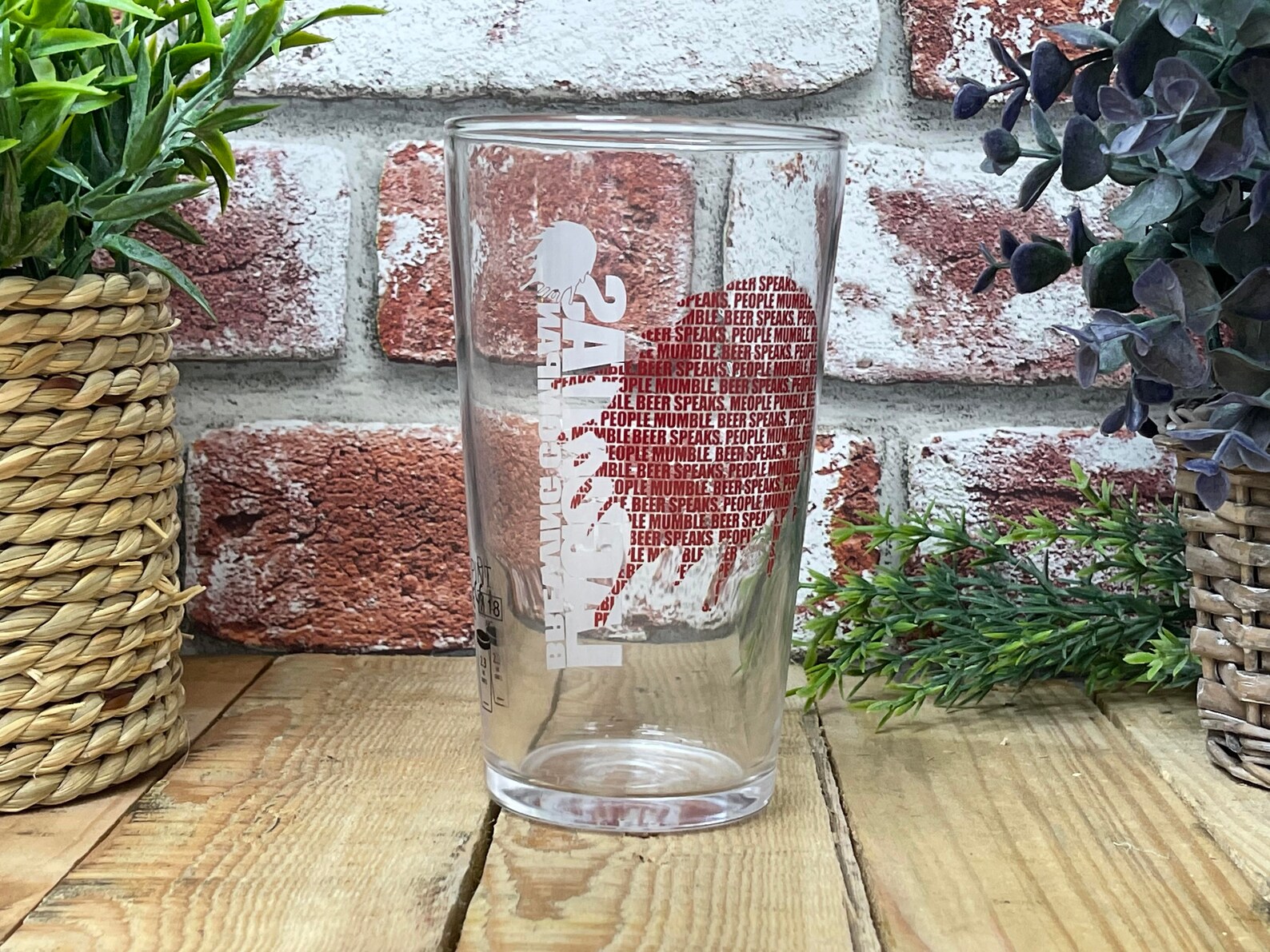 Engraved Lagunitas Pint Glass. Personalised With Your Message. Great ...