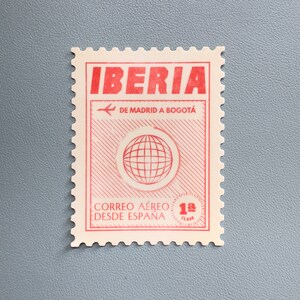 Iberia Airlines Sticker Waterproof Vinyl | Vintage Airline Stamp Travel ...