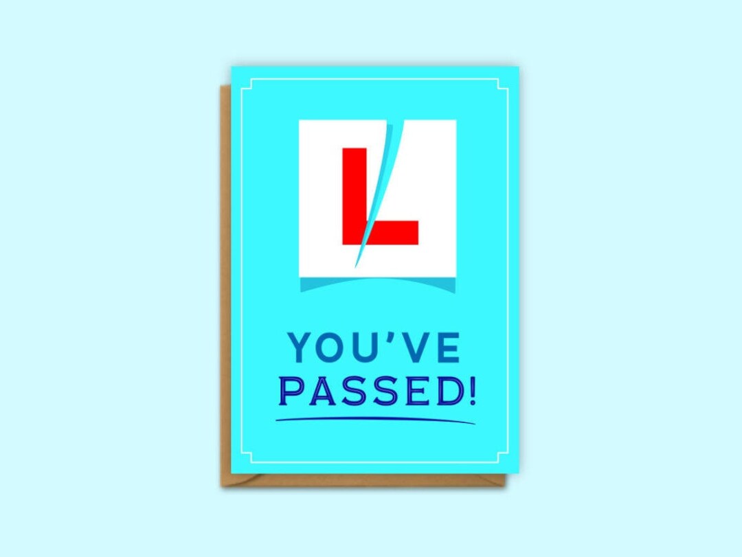 You've Passed Card - Etsy