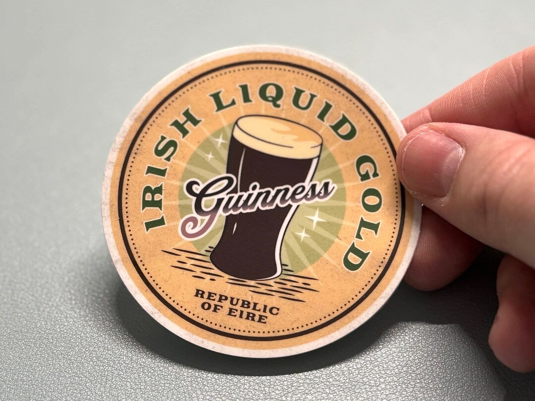 Irish Liquid Gold - Guinness Sticker - Etsy
