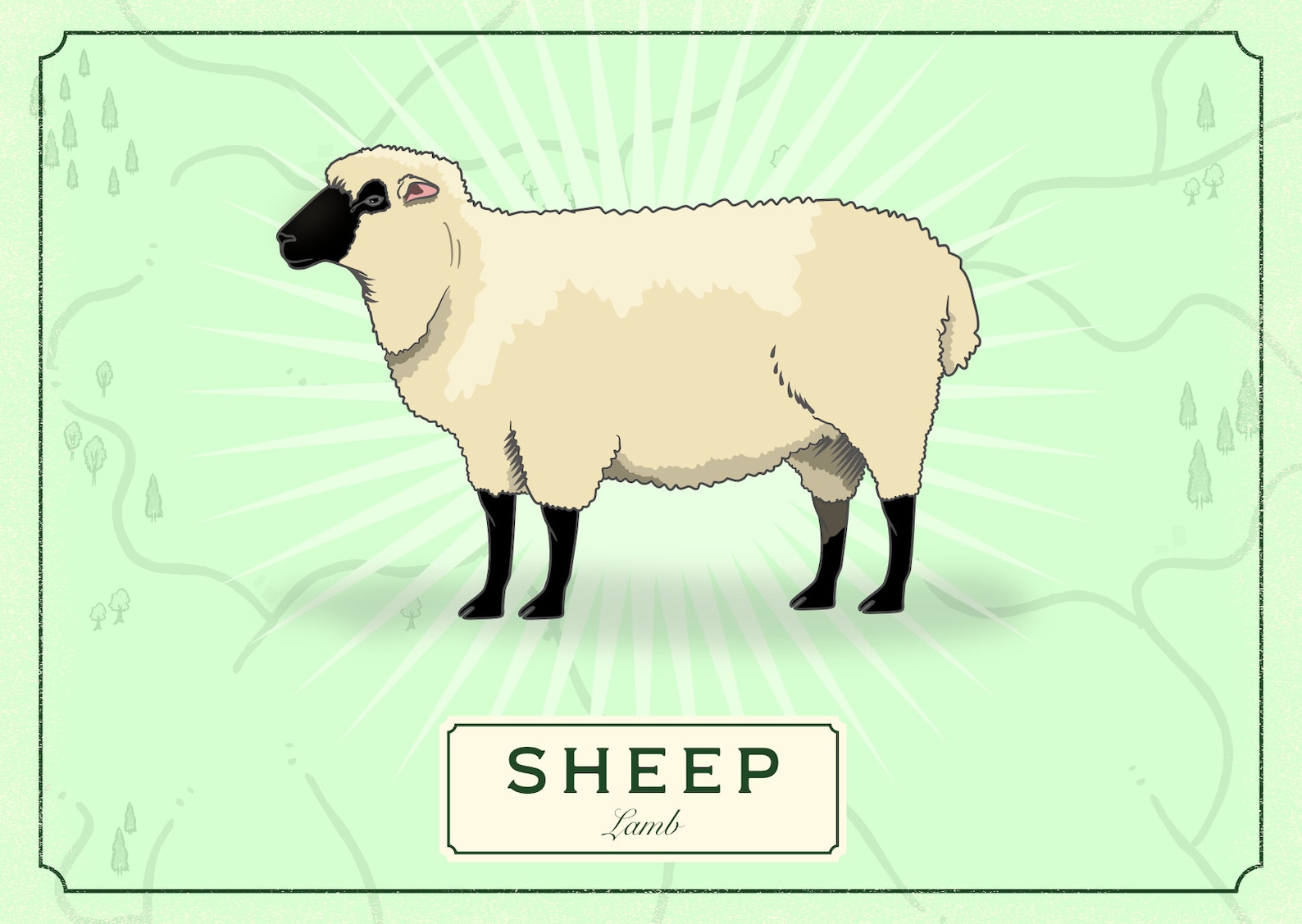 British Farm Animals Poster - Etsy