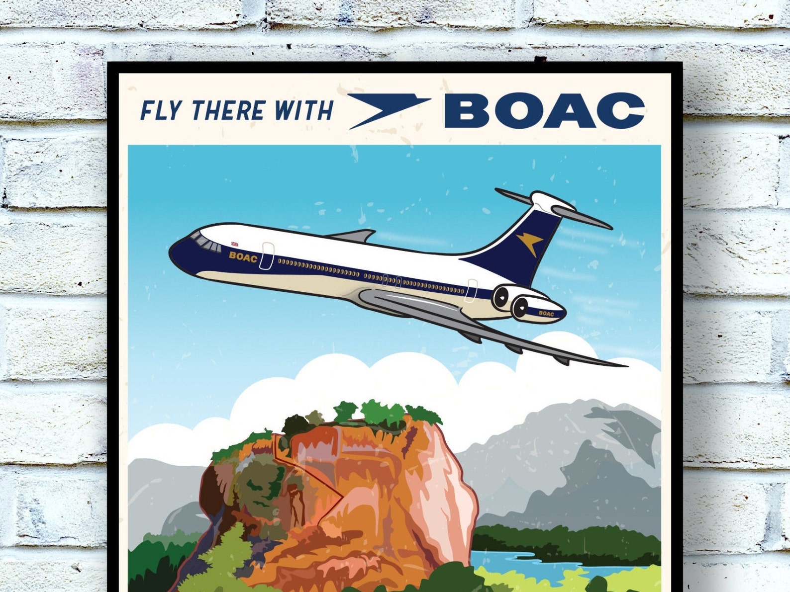 Sri Lanka BOAC Travel Poster - Etsy UK