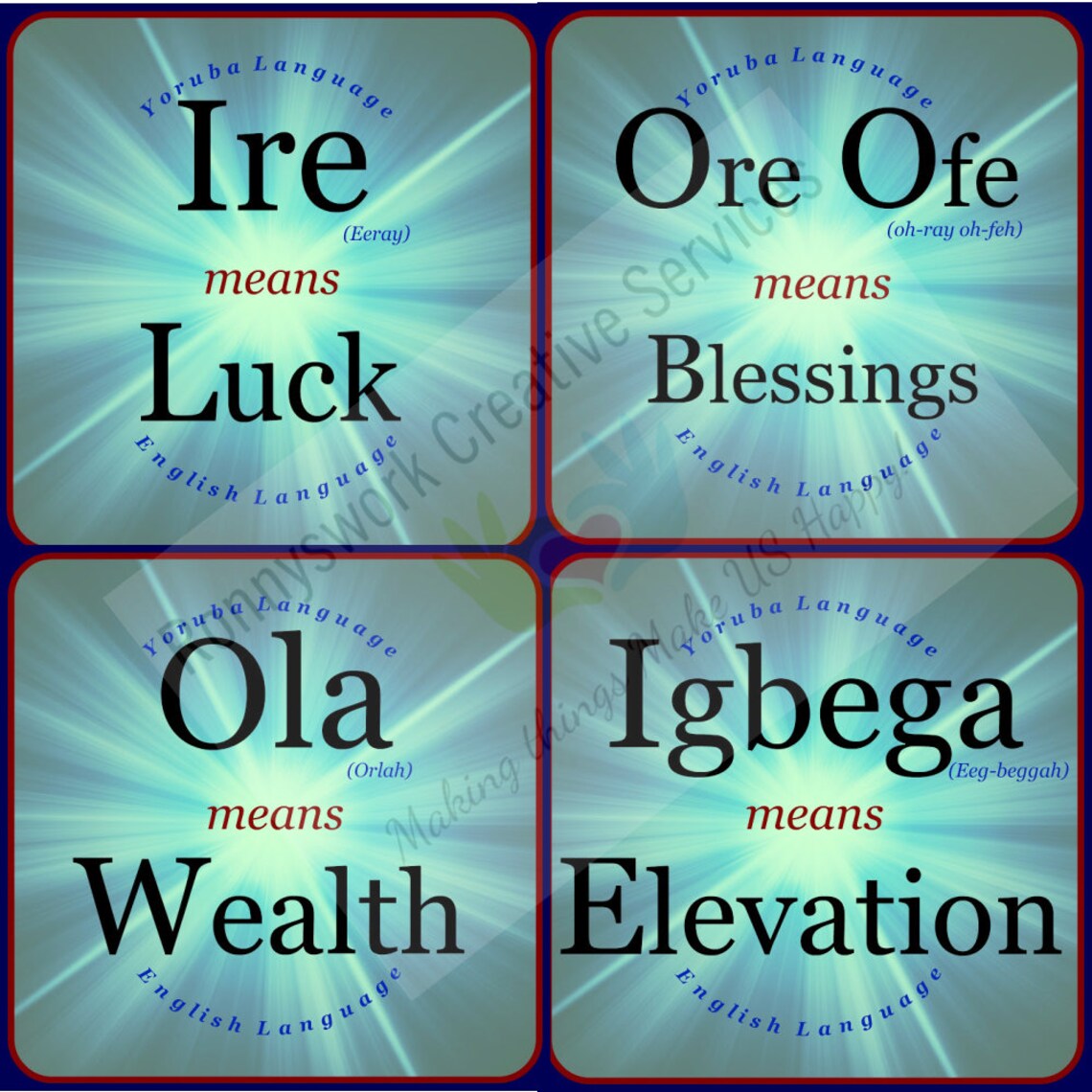 Good Wishes in Yoruba Language African Words of Affirmation - Etsy