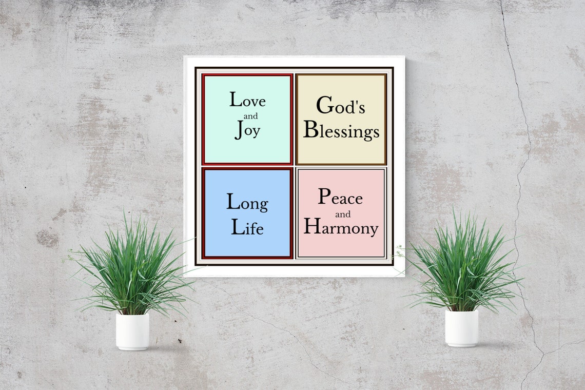 Well Wishes Printable Download Inspirational Word Art Love - Etsy