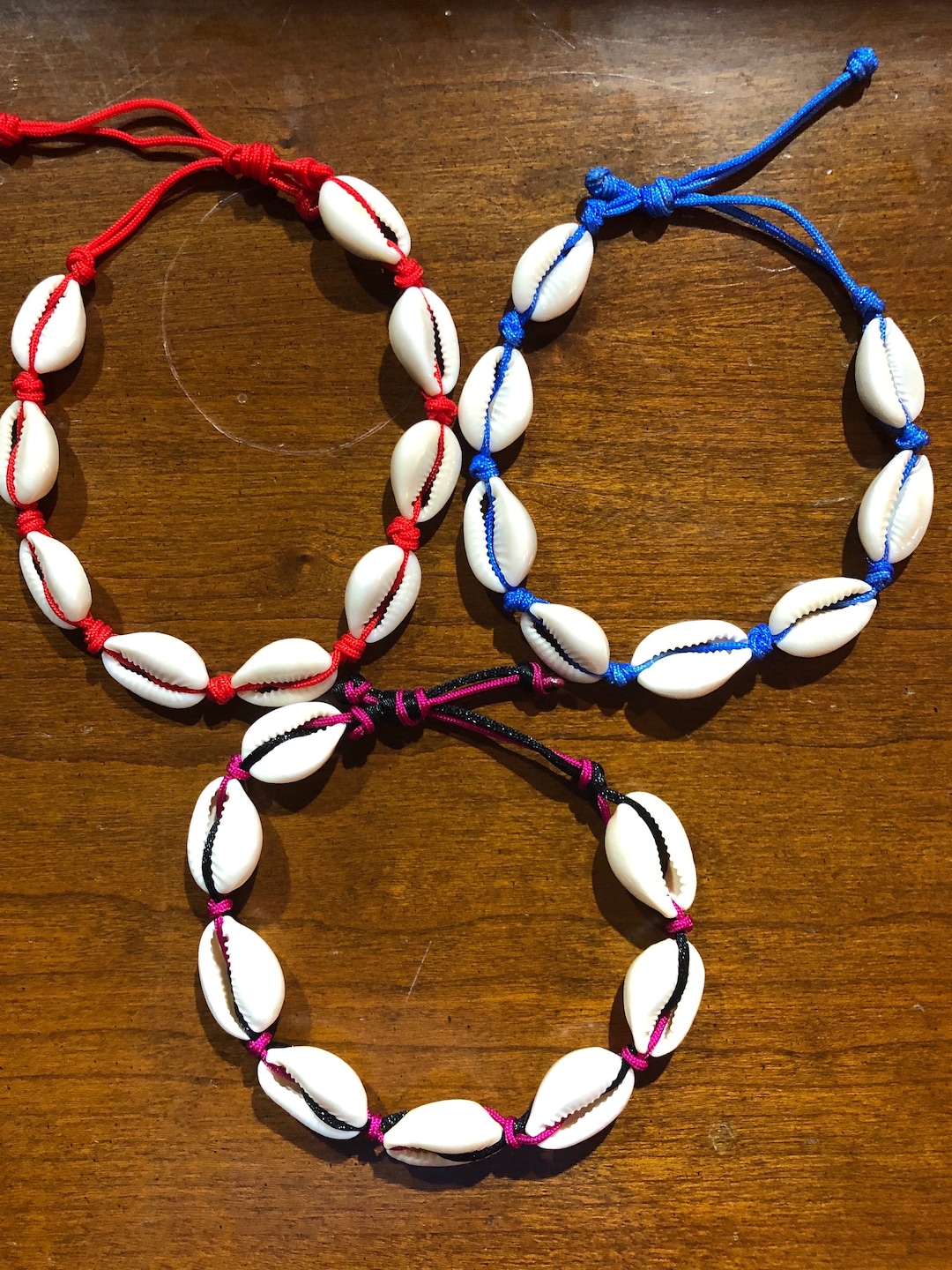 Cowry Shell Bracelet; Cowries; Puka Shells; Cowrie Rope Bangle ...