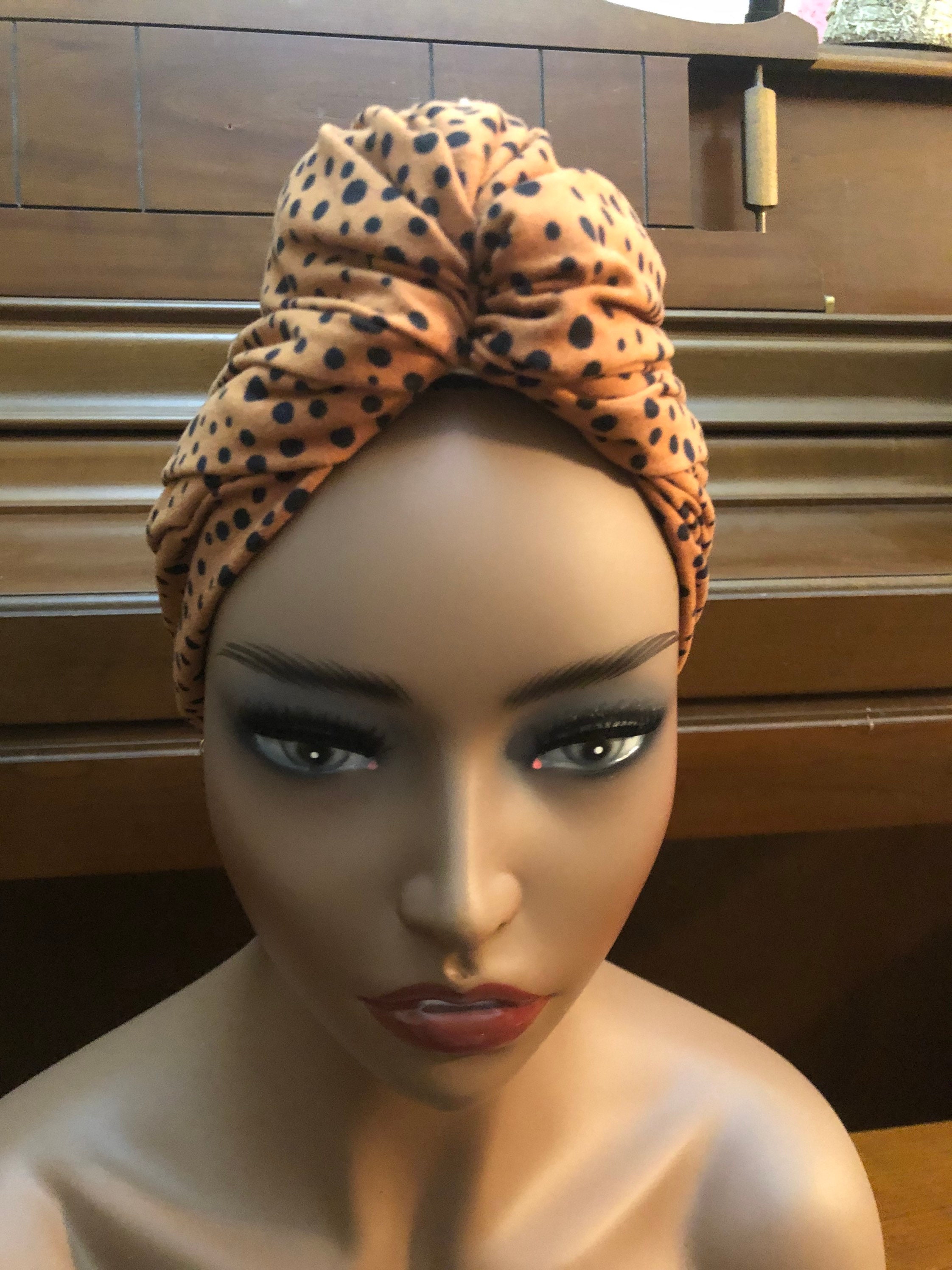 Pre-tied Headwrap, Turban, Slip-on Scarf, Adjustable Head-wrap With ...