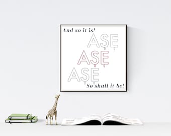 Ase Digital Download Yoruba Word Art Prayer Wish African | Etsy