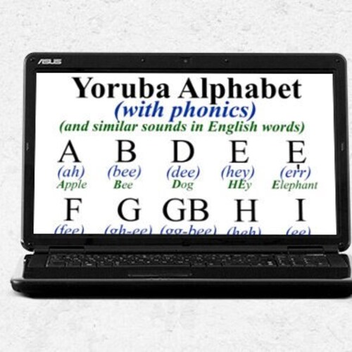 Yoruba Alphabet With Phonics Letter Language Words African - Etsy