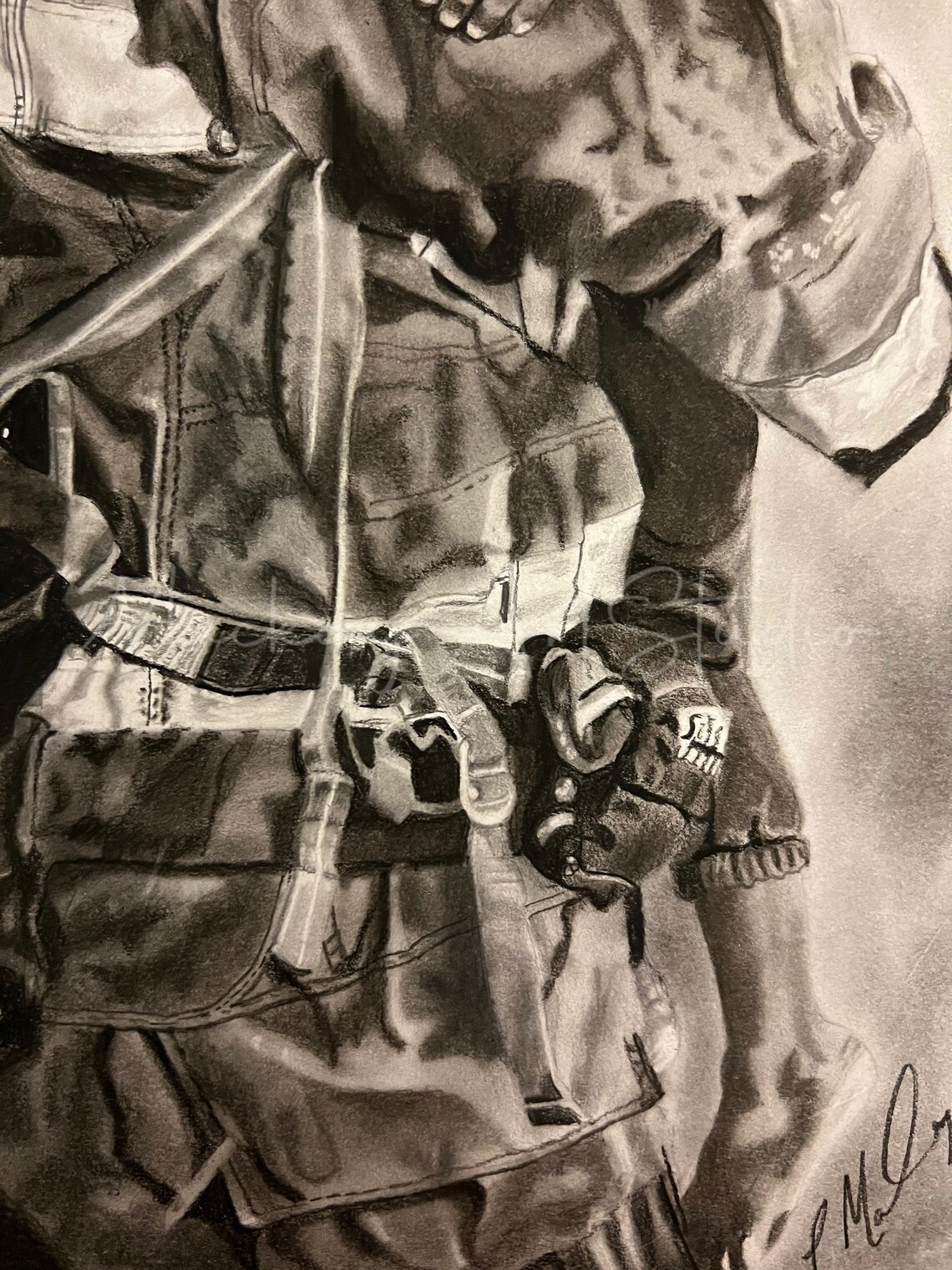 Fireman, Pencil Drawing of Fireman, Fireman Heroes, Fireman Custom ...