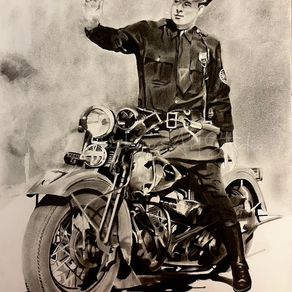 Motorcycle Police - Etsy
