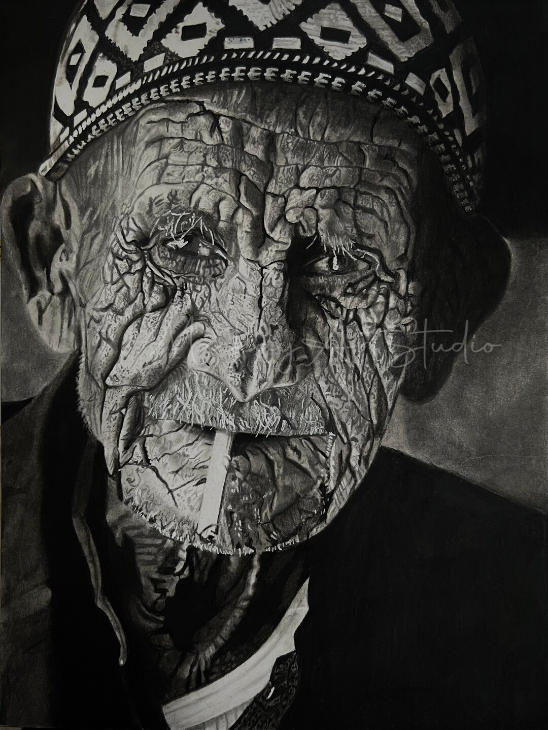 Elder Male Portrait Man Drawing Old Man Old Man Artwork Lifetime of ...