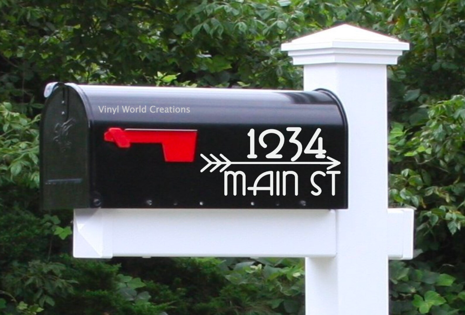 MAILBOX DECAL/ Mailbox Decal With Arrow/ Mail Box Address - Etsy