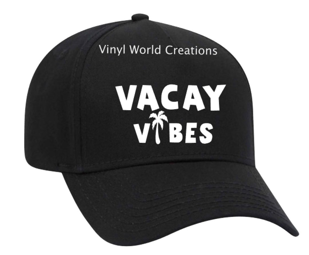 Vacation Hat/ Family Vacation Hat/ VACAY VIBES Cap/ Hat for Vacation ...
