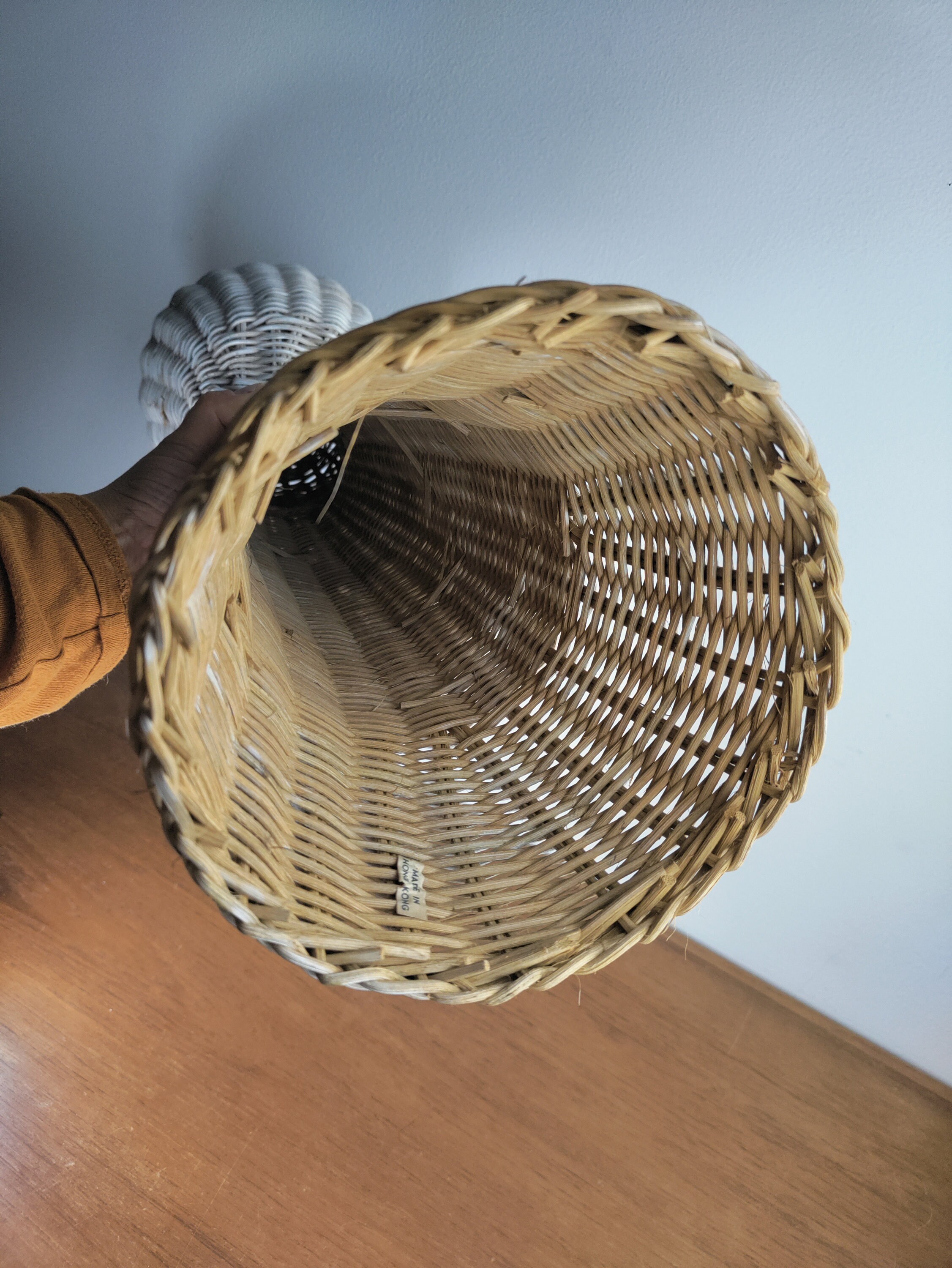 Vintage Wicker Rattan Mannequin Head Hat Wig Display 24 HONG KONG - Etsy