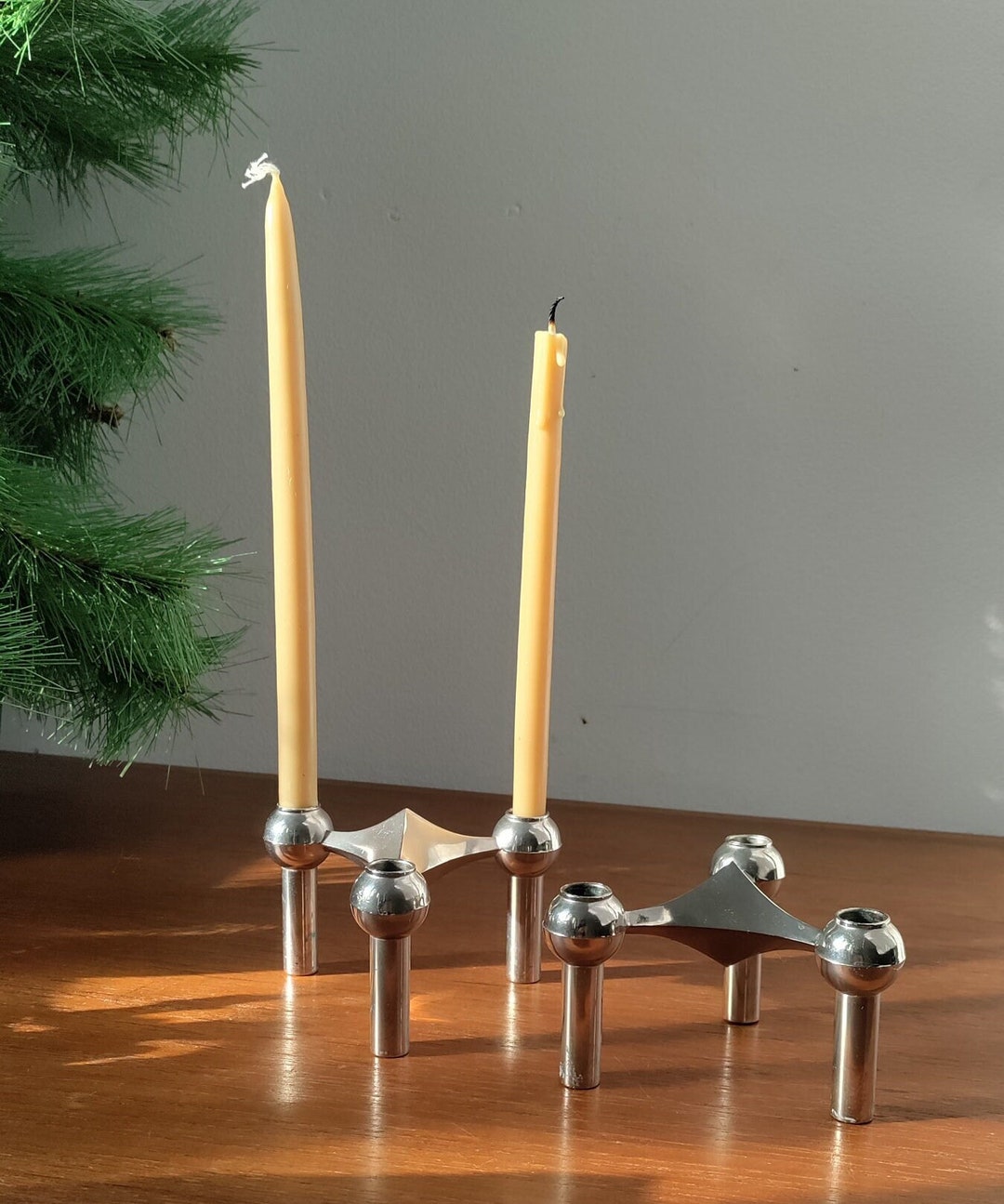 Vintage MCM S22 West Germany Stacking Candle Holders Fritz Nagel - Etsy