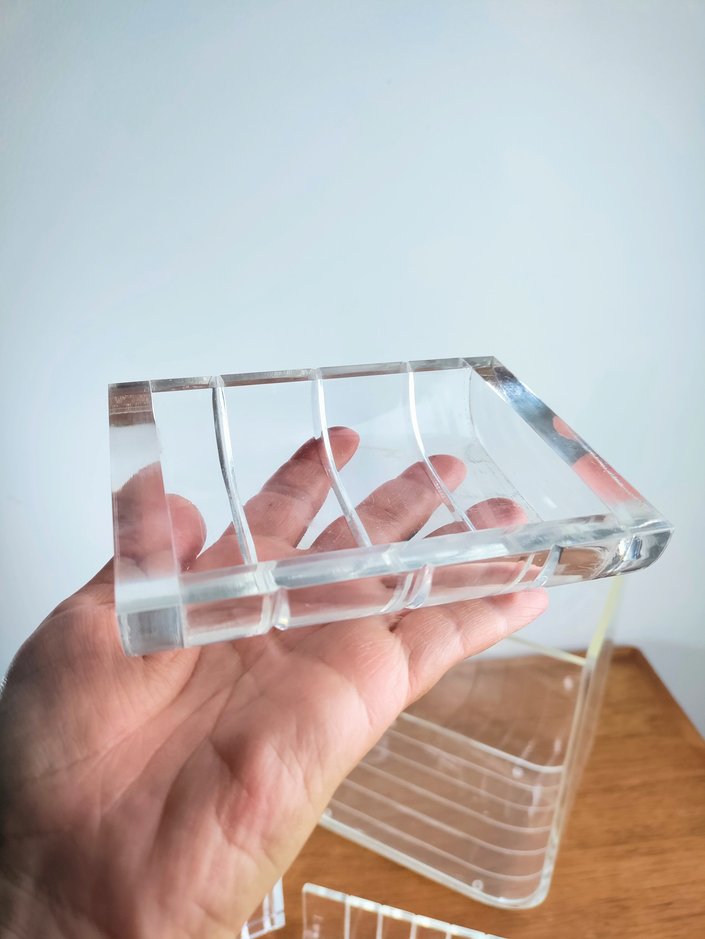 Vintage Clear Lucite Bathroom Accessories - Etsy