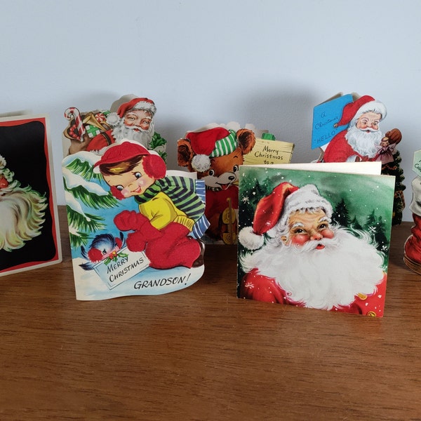 1950s Flocked Cards - Etsy