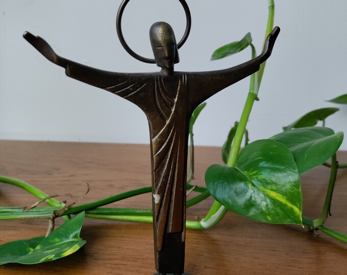1930's Cast Bronze Statue "christ the Redeemer" Hagenauer Brutalist ...