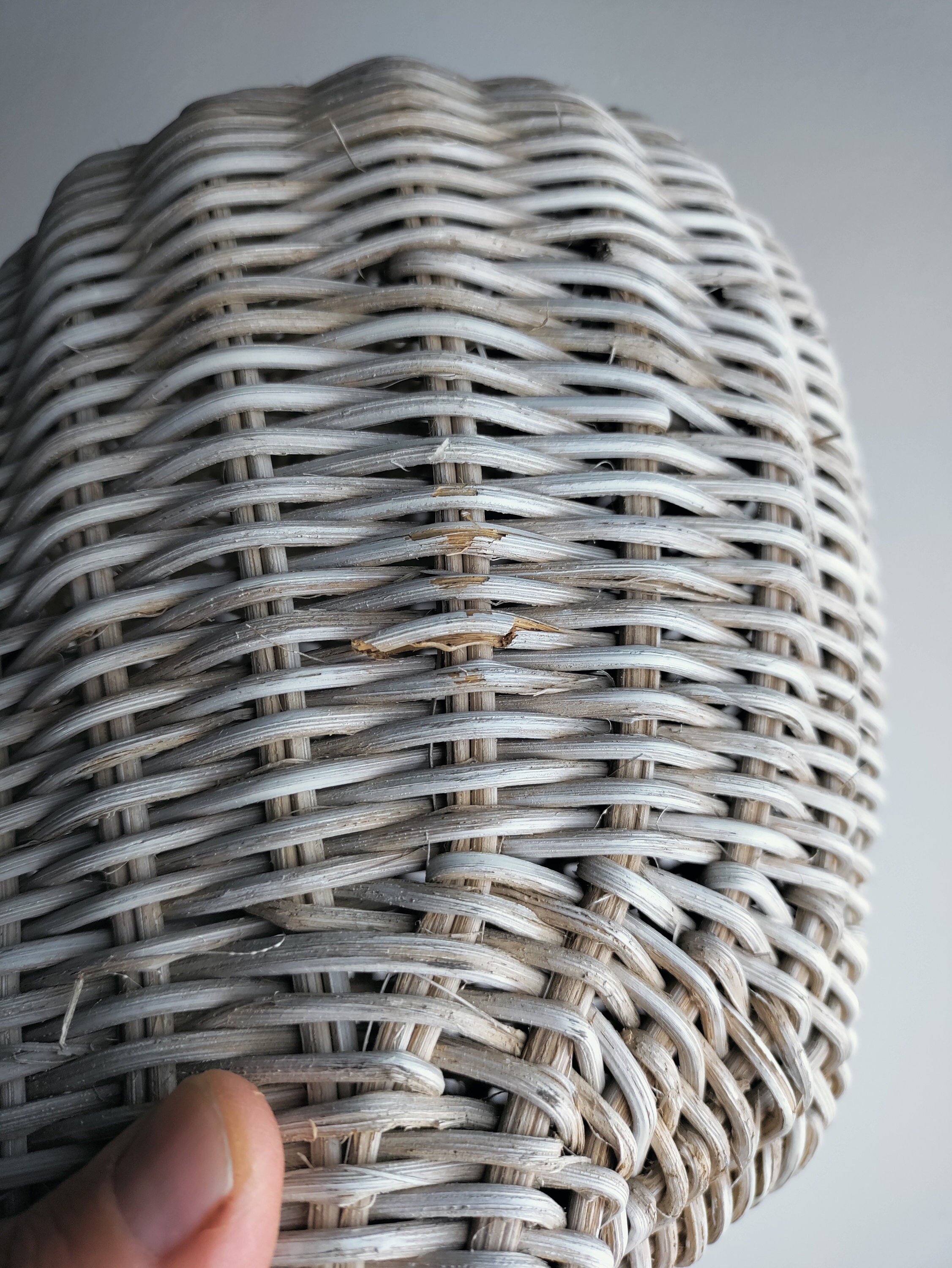 Vintage Wicker Rattan Mannequin Head Hat Wig Display 24 HONG KONG - Etsy