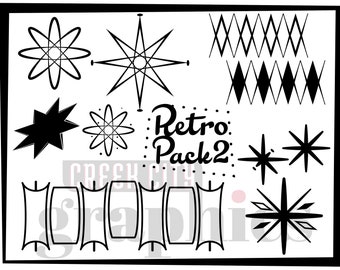 Retro Pack 1 SVG PNG EPS Cut Files | Etsy