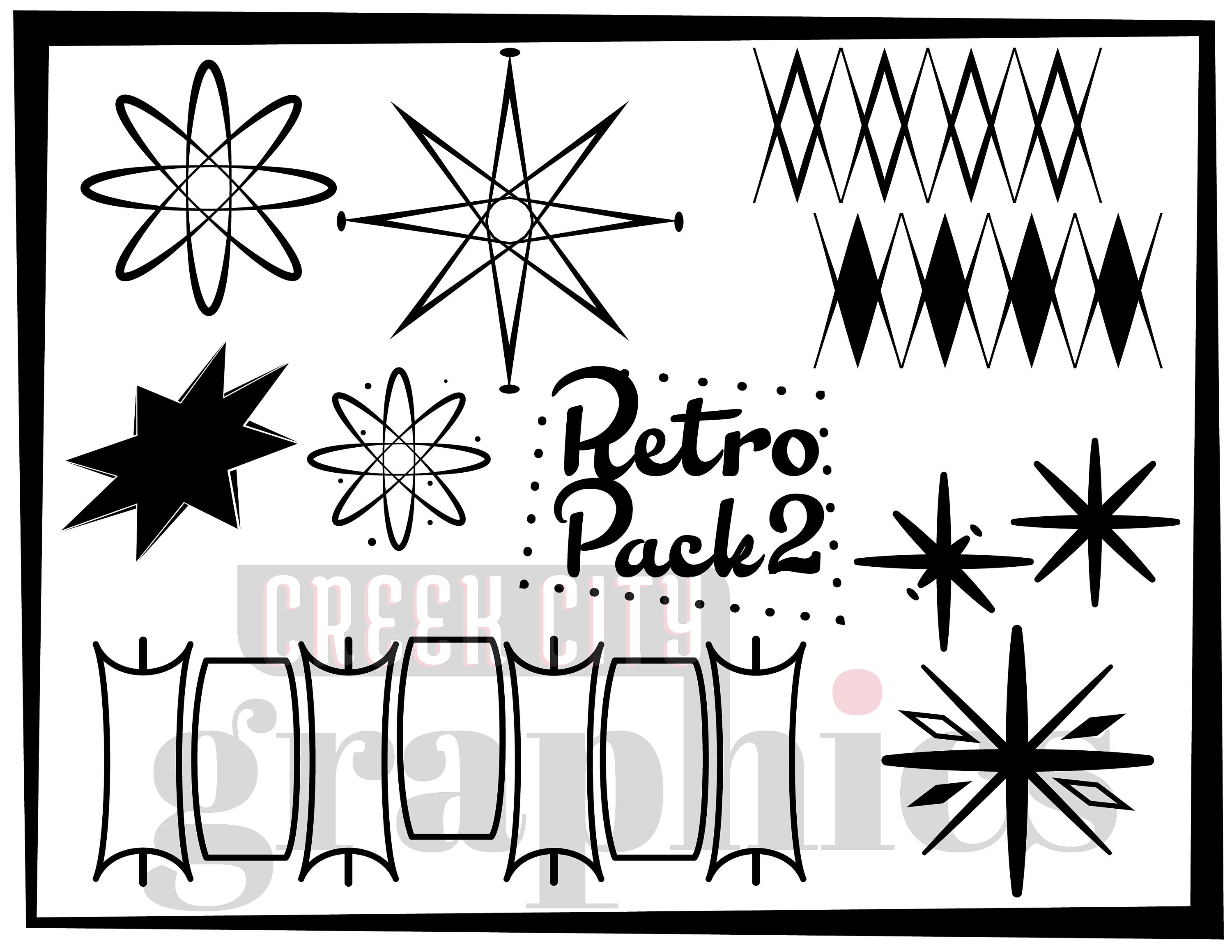 Retro Pack 2 - SVG • PNG • EPS Cut Files - Etsy