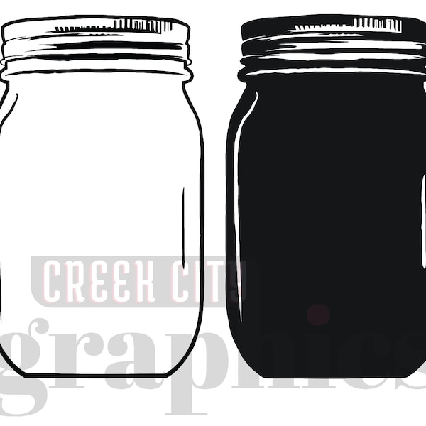 Mason Jar Decal - Etsy