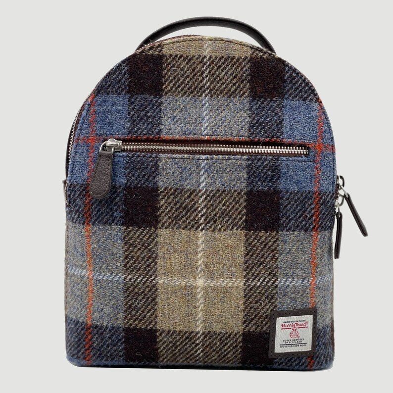 Mini Backpack. Small Backpack Purse. Harris Tweed Bag - Etsy