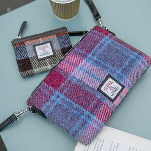 Plaid Crossbody Bag. Small Cross Shoulder Bag. Use as Pink Plaid Purse ...