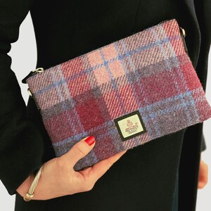 Plaid Crossbody Bag. Small Cross Shoulder Bag. Use as Pink Plaid Purse ...