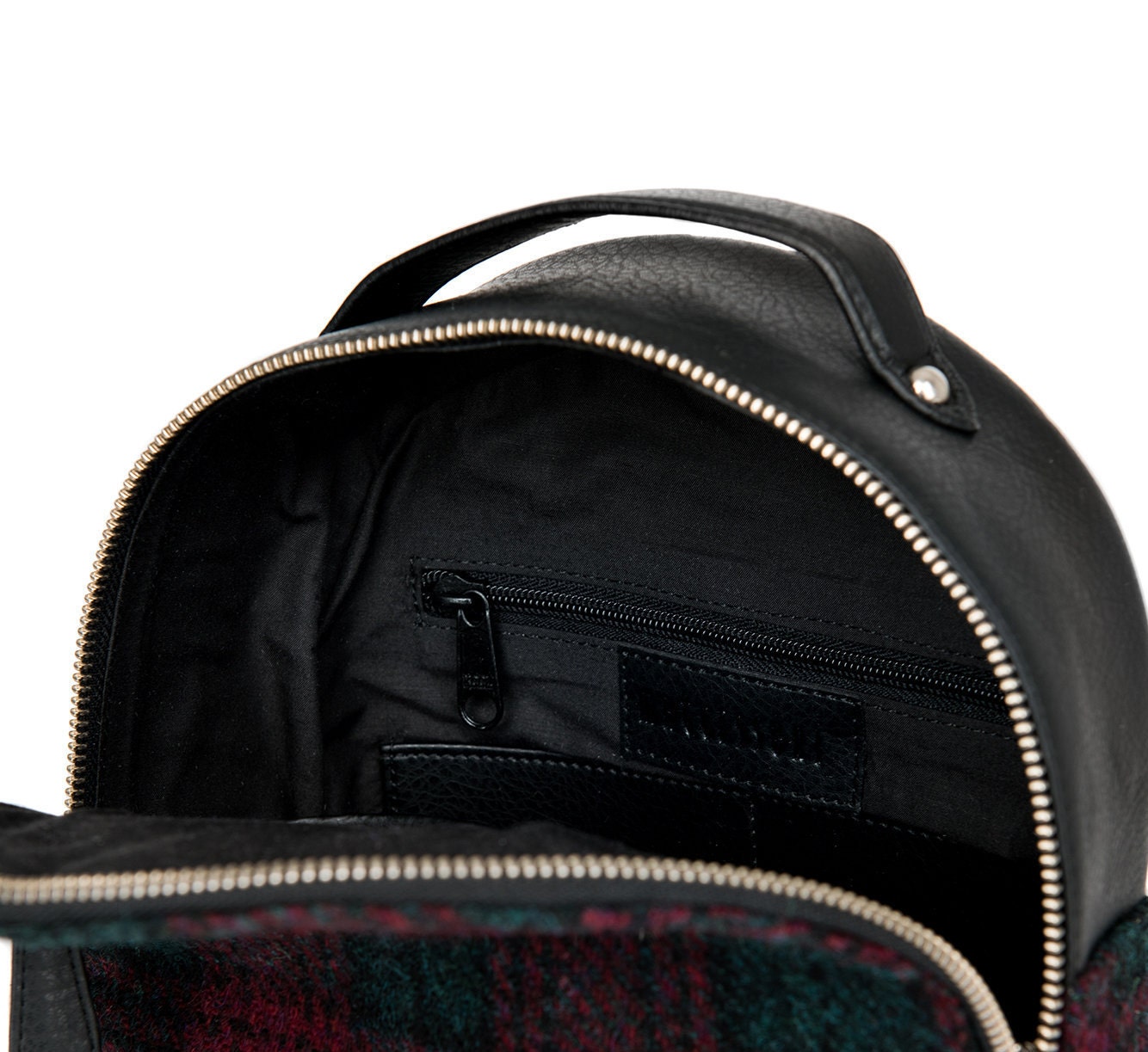 Mini Backpack Purse in Green Harris Tweed / Small Backpack - Etsy UK