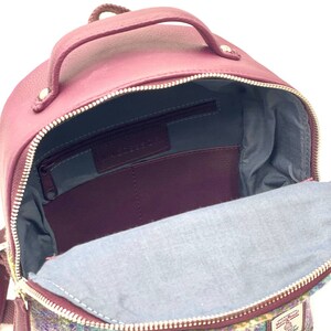 Beautiful Mini Backpack Purse in Purple Green Plaid - Small Backpack ...
