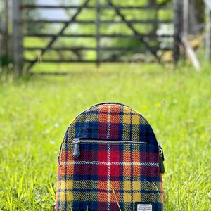 Small Backpack Purse in Yellow Harris Tweed - Mini Backpack Purse ...