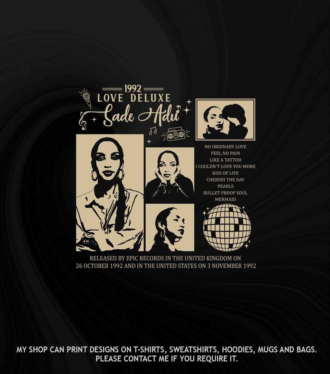 Sade Adu PNG, Sade Png Digital Download File Sublimation, Svg File, PNG ...
