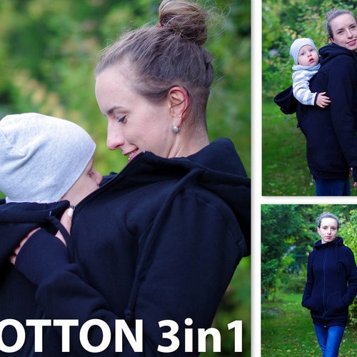 BASIC Babywearing Coat Jacket Baby Carrier Hoodie Kangaroo - Etsy