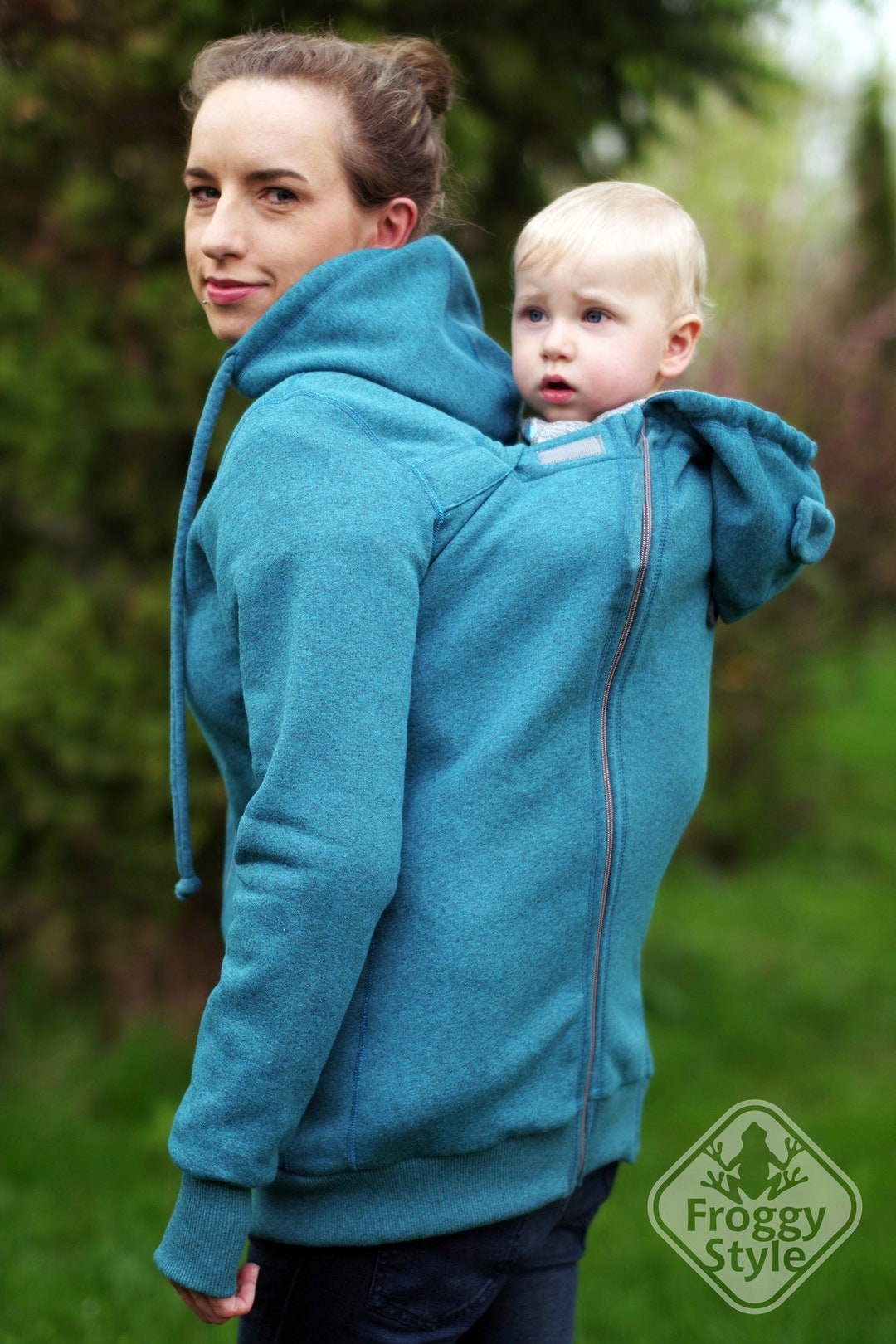 Front / Back 3in1 COTTON Babywearing Jacket Coat Maternity ...