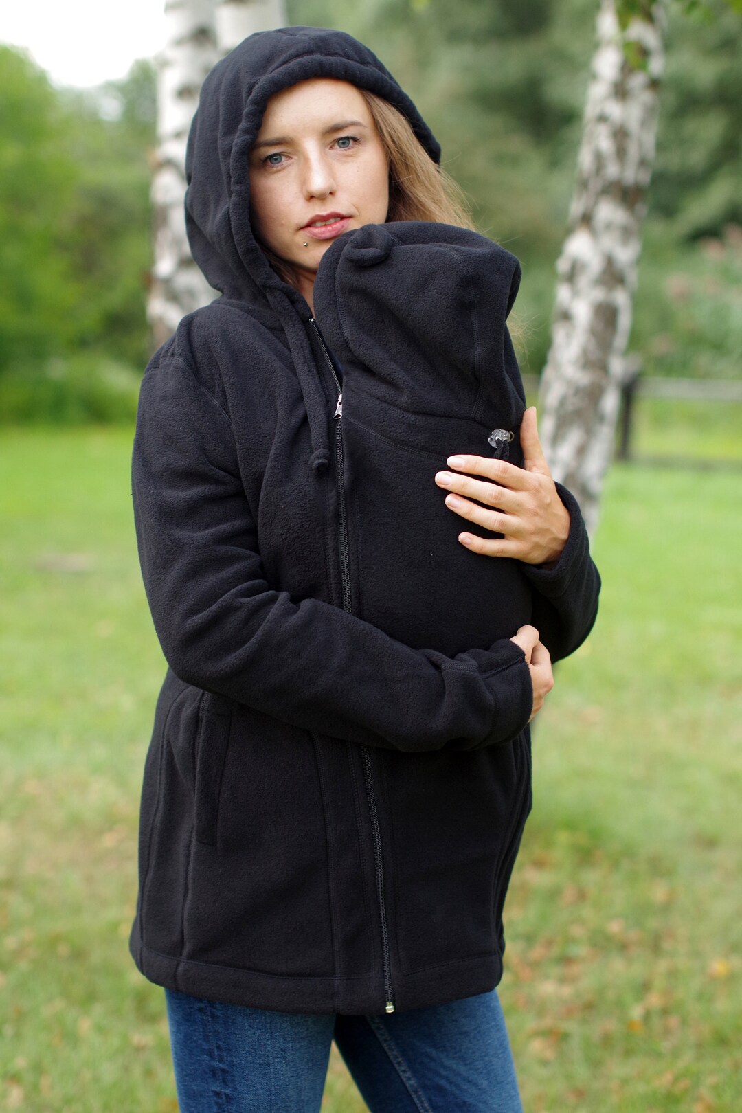 Versatile Polar FLEECE Babywearing Maternity Jacket for Carrier (like ...