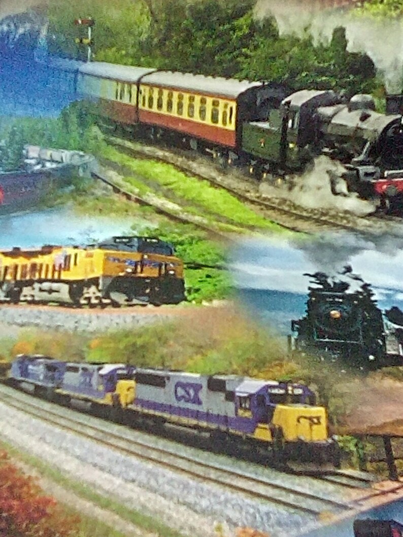 1 Meter Trains Fabric 100% Cotton, Trains Themed Cotton Fabric, 1 Meter ...