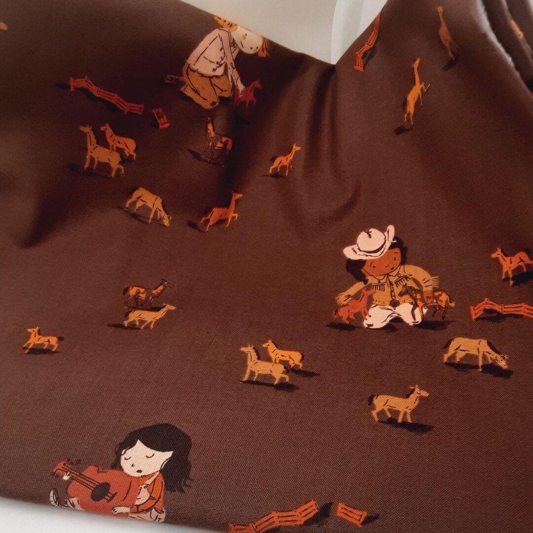 1 Yard Children Playing With Horses and Fencing, Western Play, Children ...