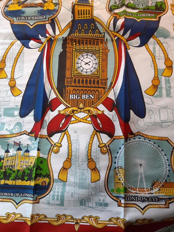 Historical London Tea Towel Souvenir Gift Big Ben Tower, 50% OFF