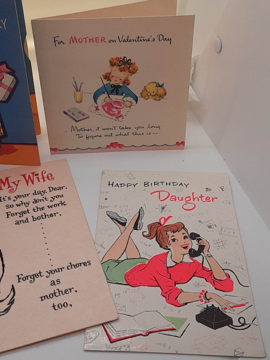 1940s and 1950s Used Greeting Cards, Vintage Used Cards, Beautiful ...
