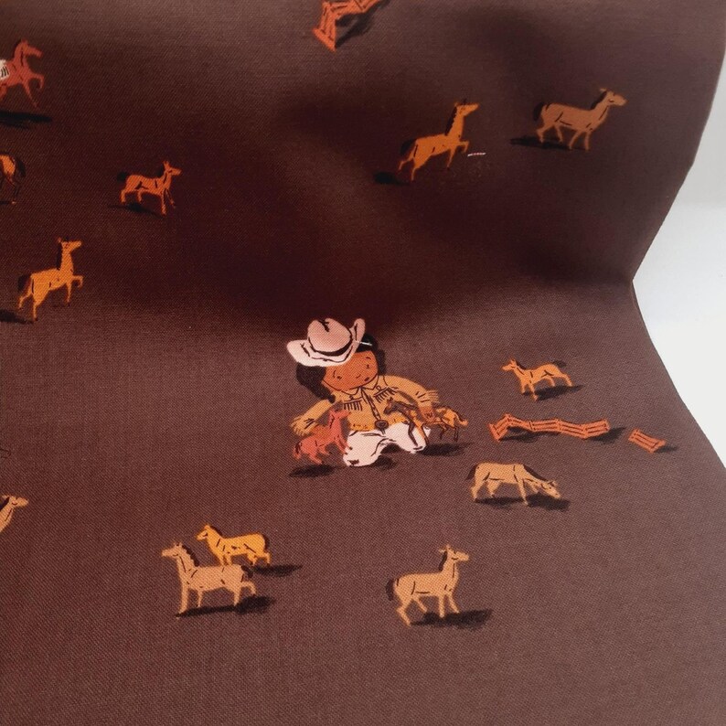 1 Yard Children Playing With Horses and Fencing, Western Play, Children ...